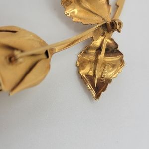 giovanni | Jewelry | Giovanni Gold Toned Rose Brooch Pin | Poshmark